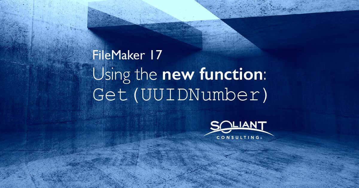 Creating a UUID in FileMaker 17: Introducing UUIDNumber Creating a UUID in FileMaker 17: Introducing UUIDNumber