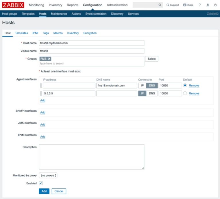 FileMaker Server Monitoring with a FileMaker Zabbix Configuration