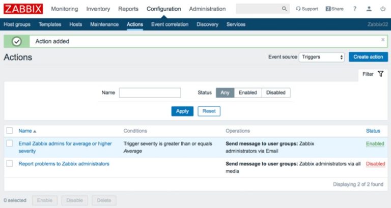 FileMaker Server Monitoring with a FileMaker Zabbix Configuration