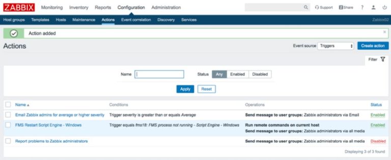 FileMaker Server Monitoring with a FileMaker Zabbix Configuration