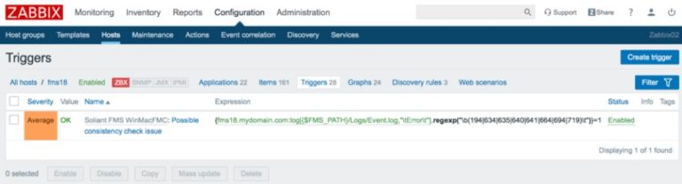 FileMaker Server Monitoring with a FileMaker Zabbix Configuration
