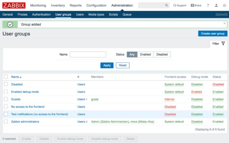 FileMaker Server Monitoring with a FileMaker Zabbix Configuration