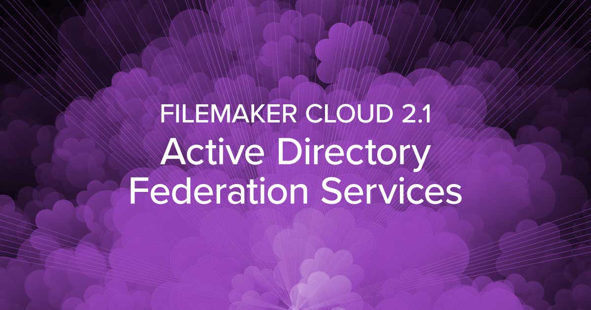 Authenticate Users Against Active Directory In Filemaker Cloud