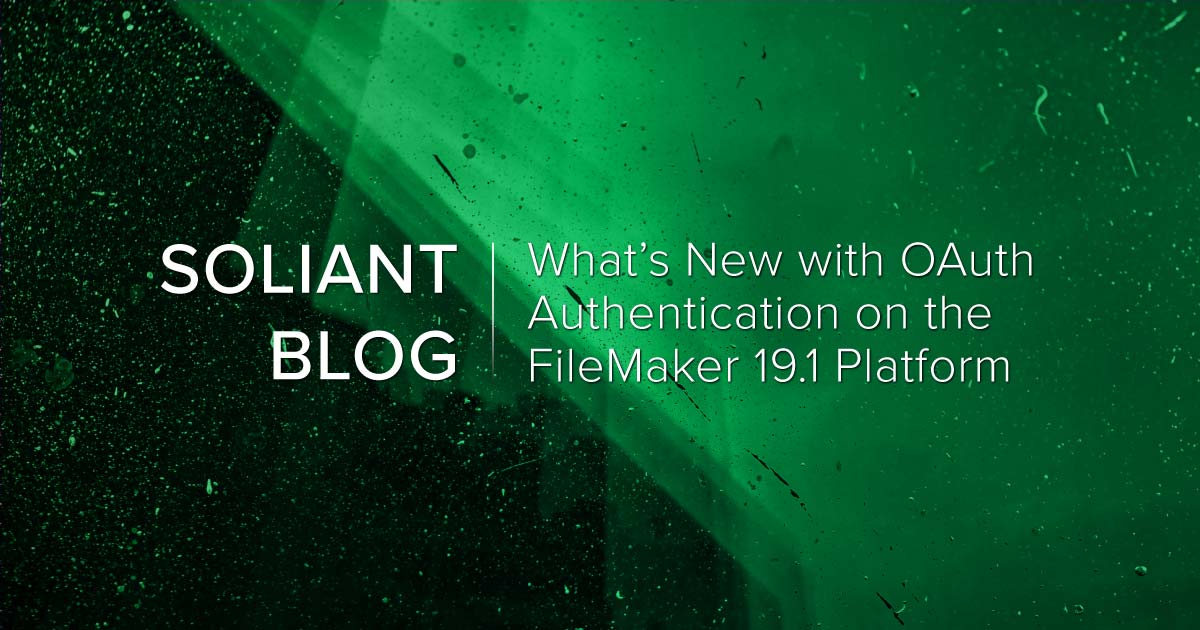 Filemaker 191 Platform Whats New In Oauth Authentication