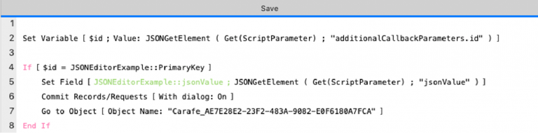 Using Carafe Bundles: Editing JSON in Claris FileMaker