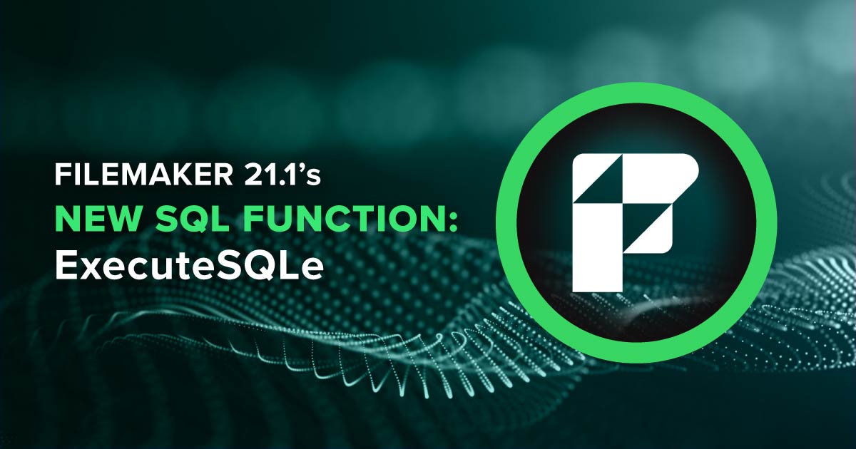 Filemaker 21 1 S New Sql Error Handling Function Executesqle